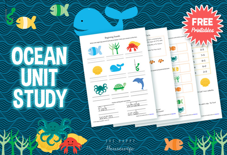 Ocean Unit Study Worksheets and Printables - The Happy Housewife ...